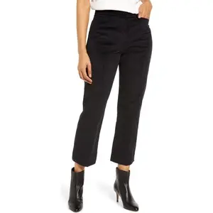 Halogen Velvet Kick Flare Trousers - Black