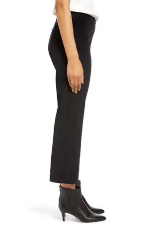 Halogen Velvet Kick Flare Trousers - Black