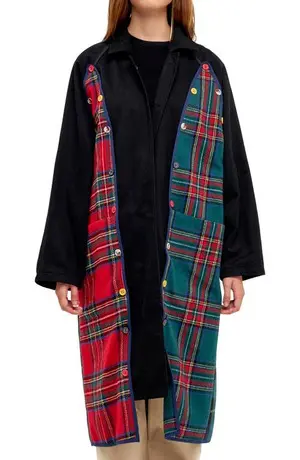 GREY LAB Longline Reversible Coat