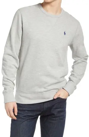Ralph Lauren Fleece Crewneck Sweatshirt Andover Heather
