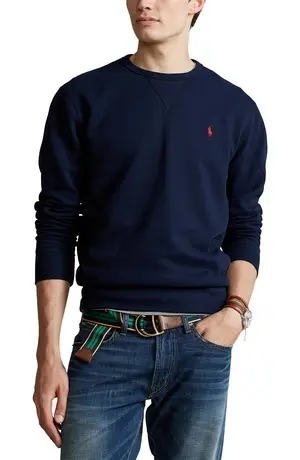 Ralph Lauren Fleece Crewneck Sweatshirt Cruise Navy