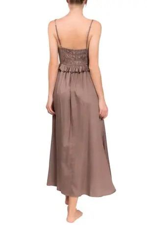 EVERYDAY RITUAL Sophia Nightgown - Chocolate
