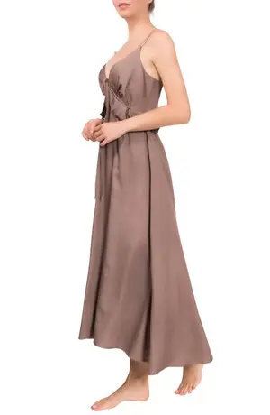 EVERYDAY RITUAL Sophia Nightgown - Chocolate