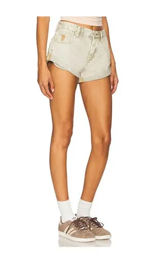 ONETEASPOON Bandits Low Waist Denim Short - Antique Khaki