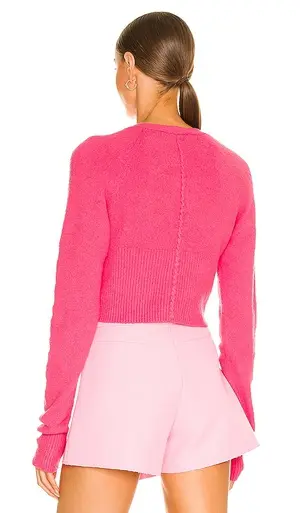 Helmut Lang Cloud Fuzzy Cardigan In Pink