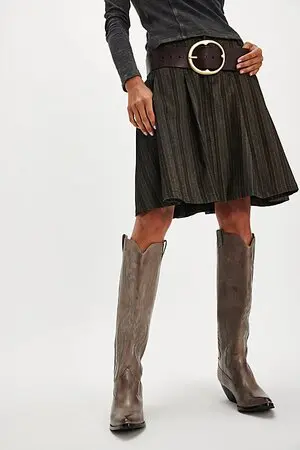Jeffrey Campbell Finn Tall Western Boots - Grey Ruboff