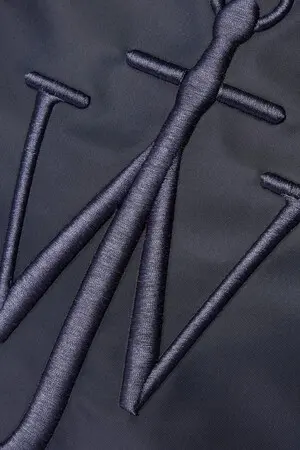 JW Anderson Embroidered Leather-trimmed Shell Tote