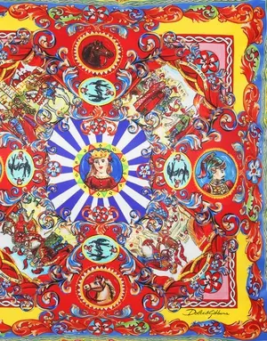 Dolce & Gabbana Silk Twill Cushion Medium