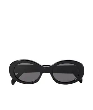 Celine Oval-frame Acetate Sunglasses - Black