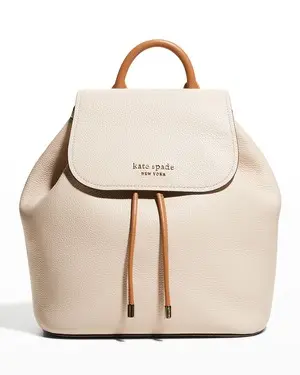 Kate Spade New York Sinch Pebbled Leather Backpack - Milk Glass Multi