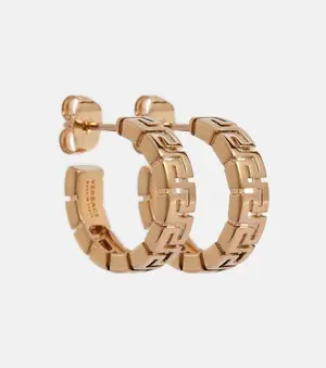 Versace Greca Hoop Earrings - Gold