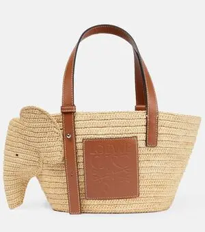 Loewe Elephant Small Basket Bag - Beige
