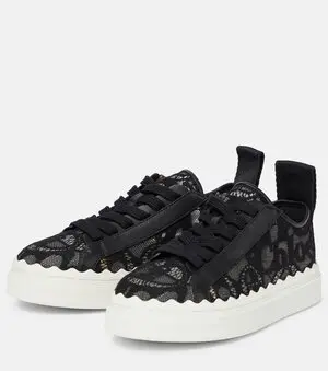 Chloé Lauren Lace Sneakers - Black