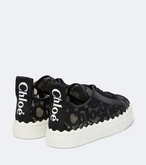 Chloé Lauren Lace Sneakers - Black