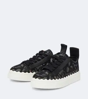 Chloé Lauren Lace Sneakers - Black