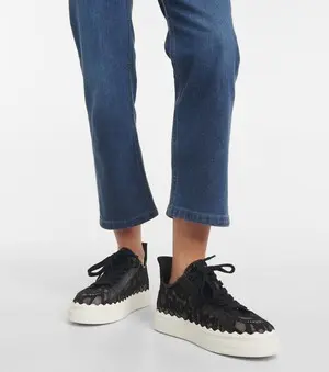 Chloé Lauren Lace Sneakers - Black