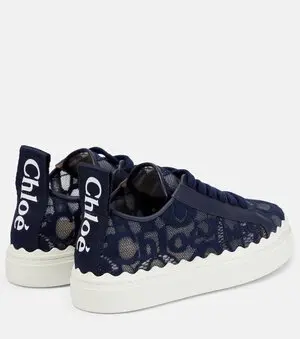 Chloé Lauren Lace Sneakers - Blue