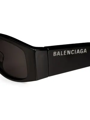 Balenciaga 56mm Rectangular Led Sunglasses