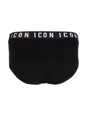 Dsquared2 Icon-waistband Briefs - Black