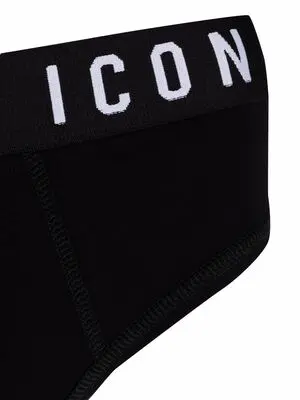 Dsquared2 Icon-waistband Briefs - Black