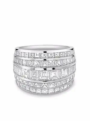PRAGNELL Platinum Manhattan Diamond Ring - Silver