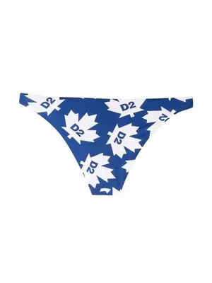 Dsquared2 Maple Leaf Print Bikini Bottoms