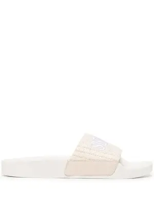 Senso Elly Ii Logo-embroidered Slides - Neutrals