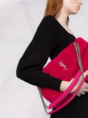 Saint Laurent Lou Lou Puffer Quilted Shoulder Bag