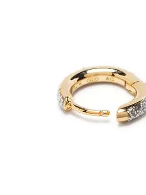 MARIA BLACK Kate Opal Glitter Hoop Earrings