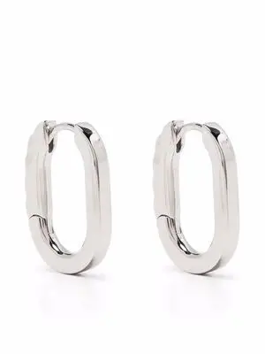 MARIA BLACK Woods Hoop Earrings - Silver
