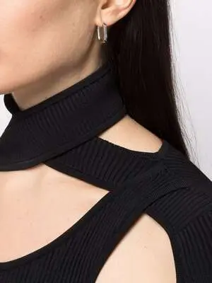 MARIA BLACK Woods Hoop Earrings - Silver