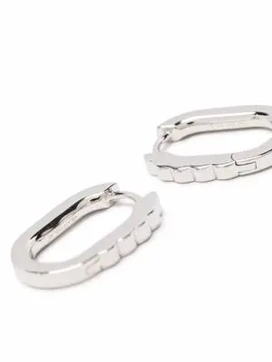 MARIA BLACK Woods Hoop Earrings - Silver
