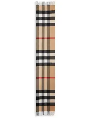 Burberry Vintage Check Cashmere Scarf - Brown