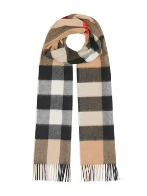 Burberry Vintage Check Cashmere Scarf - Brown