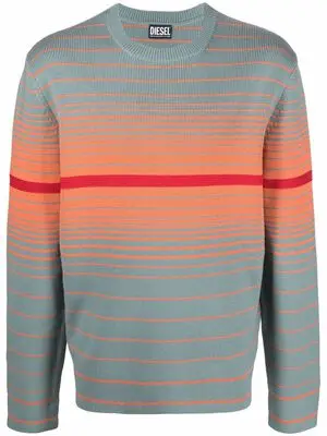 DIESEL® Knitted Striped Jumper