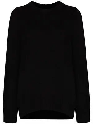 LISA YANG Noor Crew-neck Jumper - Black