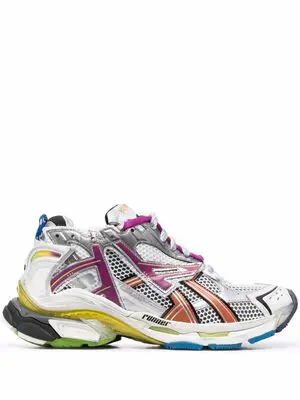 Balenciaga Runner Panelled Low-top Sneakers - White