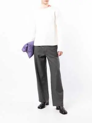 Off-White Ribbed-knit Jumper - White