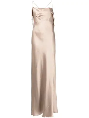 Michelle Mason Silk Gown - Neutrals