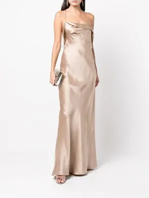 Michelle Mason Silk Gown - Neutrals