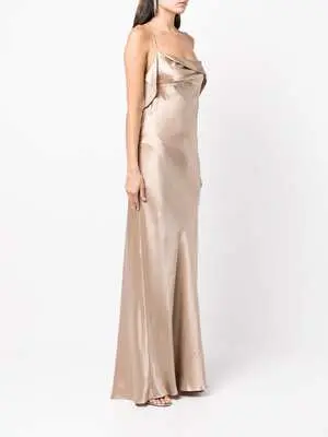 Michelle Mason Silk Gown - Neutrals