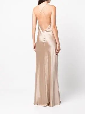 Michelle Mason Silk Gown - Neutrals