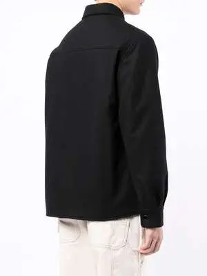Off-White Long-sleeve Shirt Jacket - Black