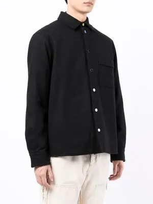 Off-White Long-sleeve Shirt Jacket - Black