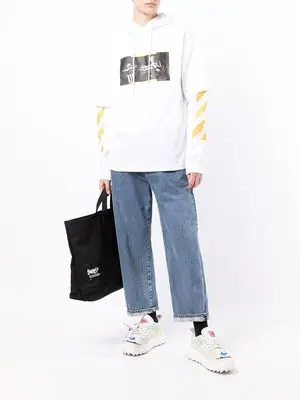 Off-White Graphic-print Layered Hoodie