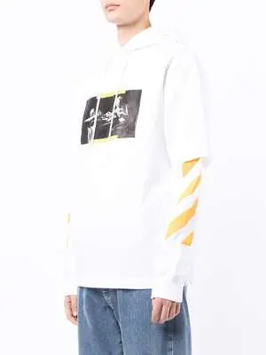 Off-White Graphic-print Layered Hoodie