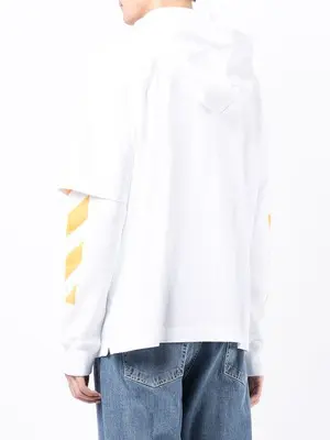 Off-White Graphic-print Layered Hoodie