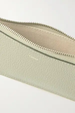 Chloé Net Sustain Alphabet Textured-leather Wallet