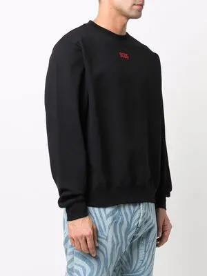 Gcds Logo Print Crewneck Sweatshirt