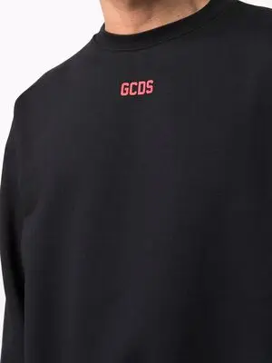 Gcds Logo Print Crewneck Sweatshirt
